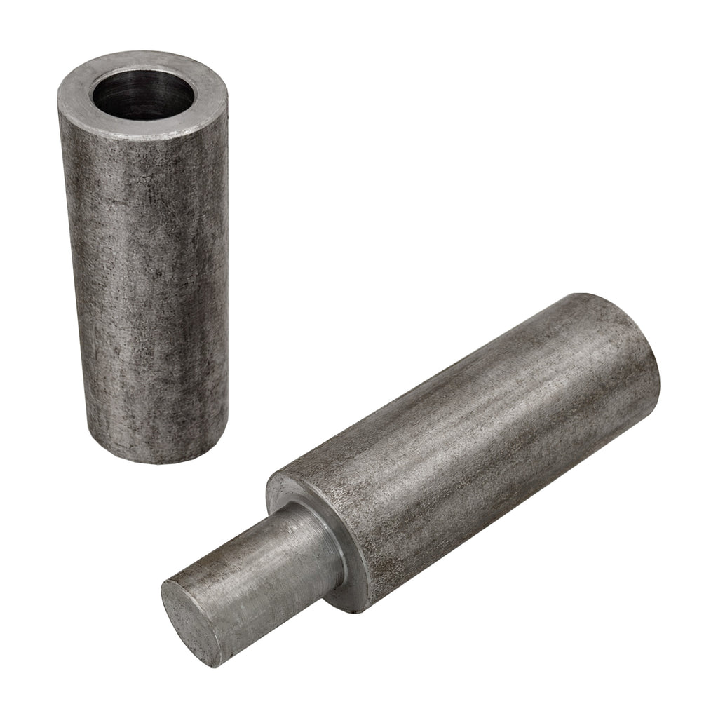 5-1/8" x 1" Weld On Barrel Hinges for Trailer Ramp Doors & Metal Gates ...