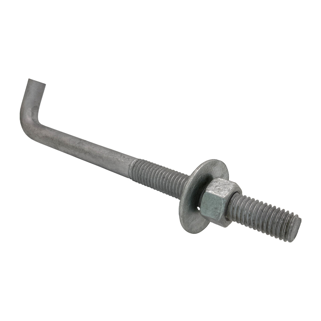 5/8" x 8-inch Galvanized Threaded Anchor Bolts for Wood, Concrete (10 ...