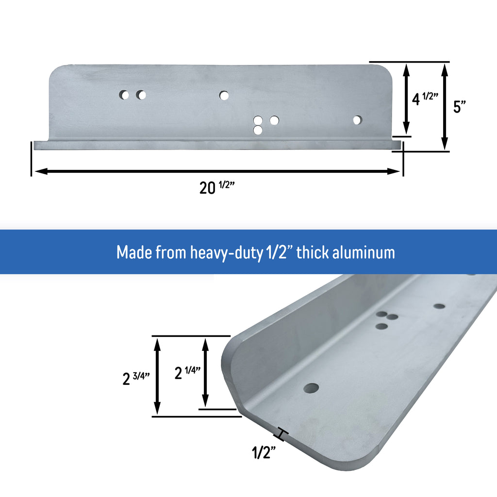 5" Jack Plate Extension Set for Outboard Motor - Port + Starboard ...