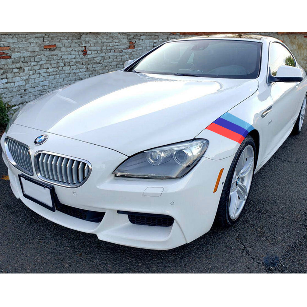 BMW M Style Fender Stripe Hash Mark Racing Stripe Kit – Automotive ...