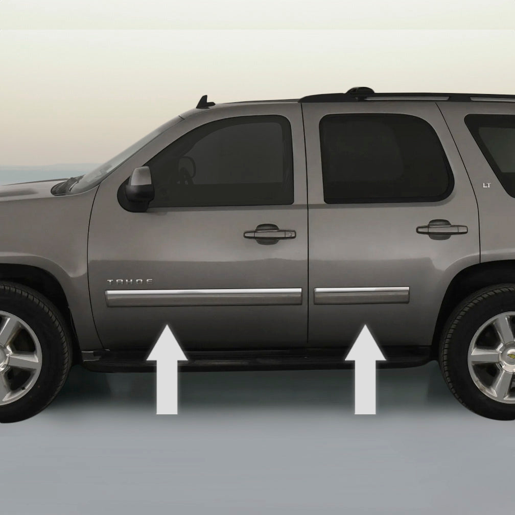 2007-2014 CHEVY TAHOE / SUBURBAN CHROME SIDE DOOR TRIM MOLDING ...