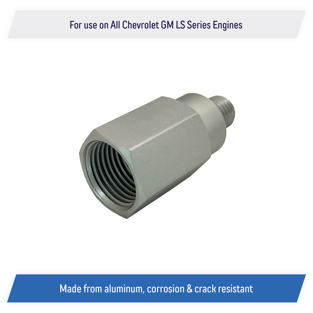 Coolant Temp Sensor Adapter for Chevy GM, LS Engine M12-1.5 to 1/2" NPT ...