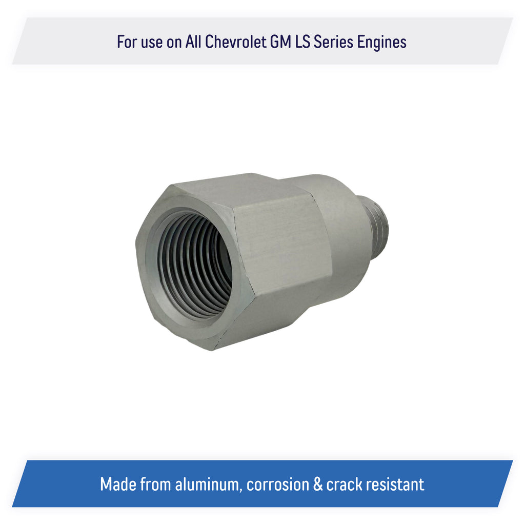 Coolant Temp Sensor Adapter for Chevy GM, LS Engine M12-1.5 to 3/8" NPT ...