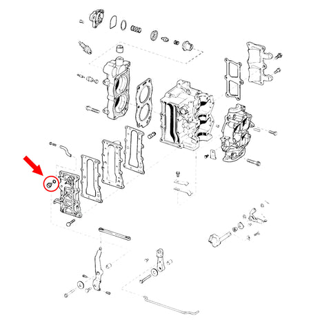 Drain Fill Plug For Johnson Evinrude OMC Outboard 8, 9.9, 10, 15, 115 ...