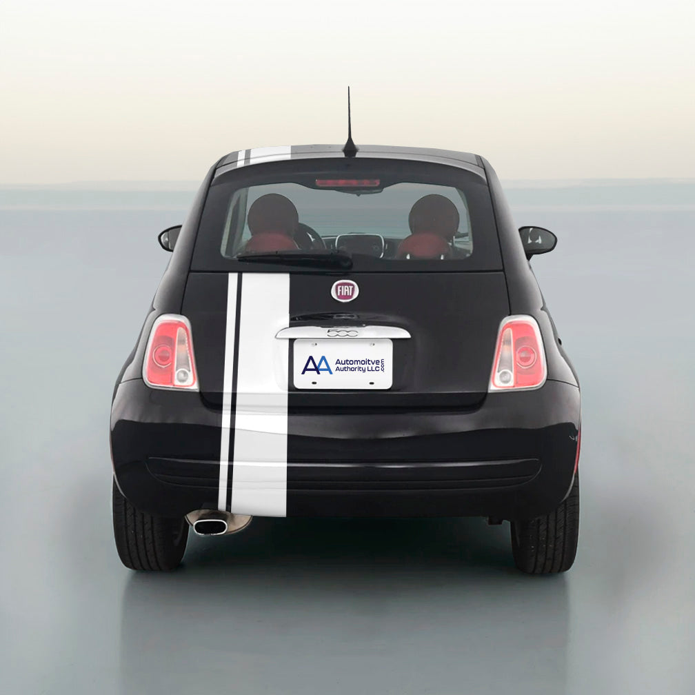 Fiat 500 6" Offset Rally Racing Stripe Kit – Automotive Authority