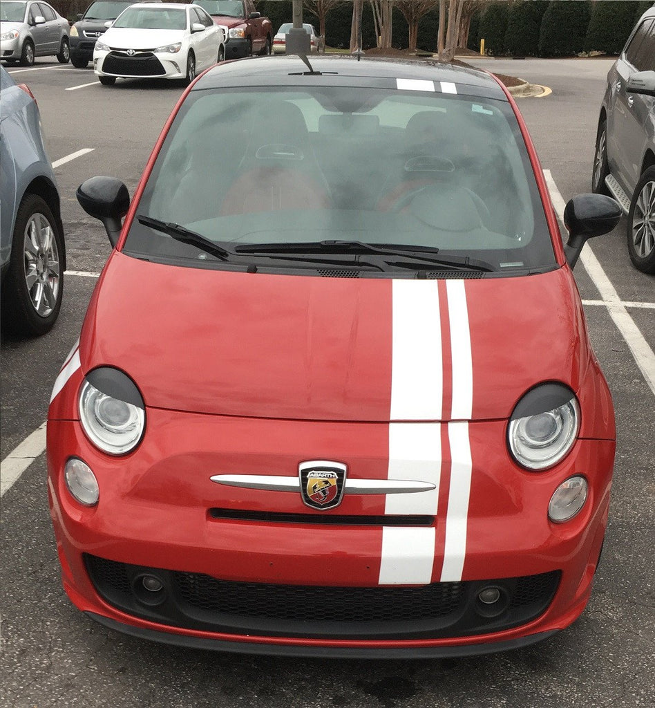 Fiat 500 6" Offset Rally Racing Stripe Kit – Automotive Authority