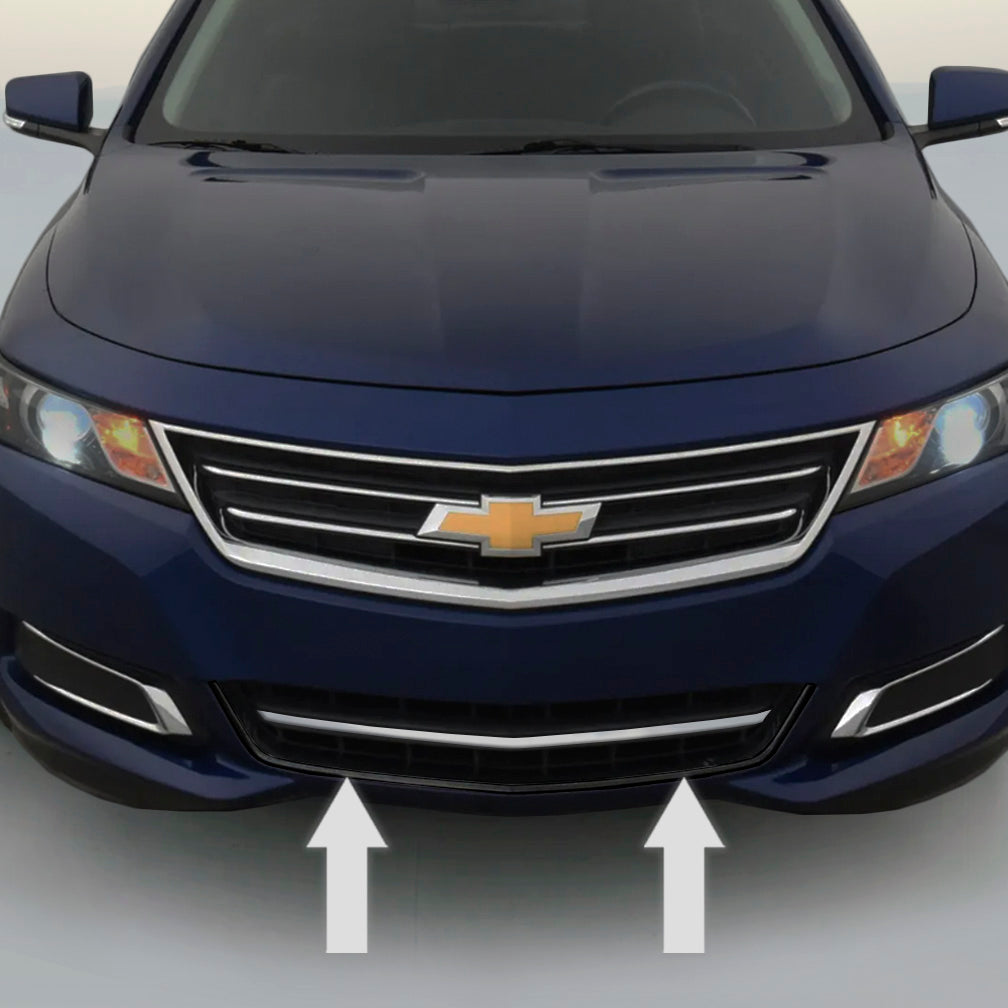 Kit de garniture de pare-chocs avant chromé Chevy Impala 2014-2017 ...