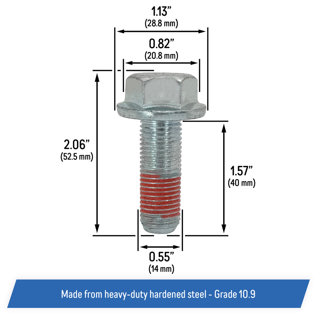 Front Brake Caliper Bracket Bolts for Select 2006-2018 Models - 14962 ...