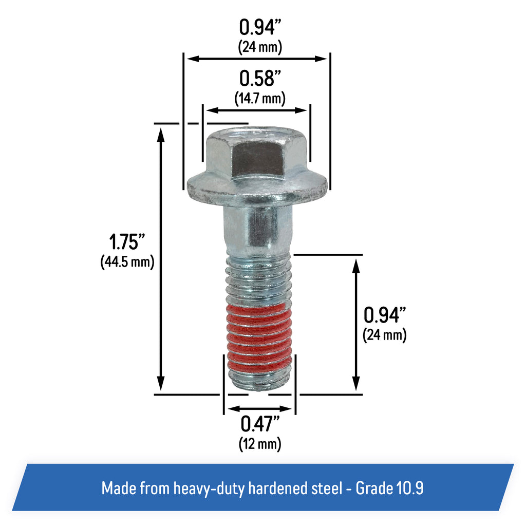 Front Brake Caliper Bracket Bolts for Select Ford Mazda Mercury 13898 ...