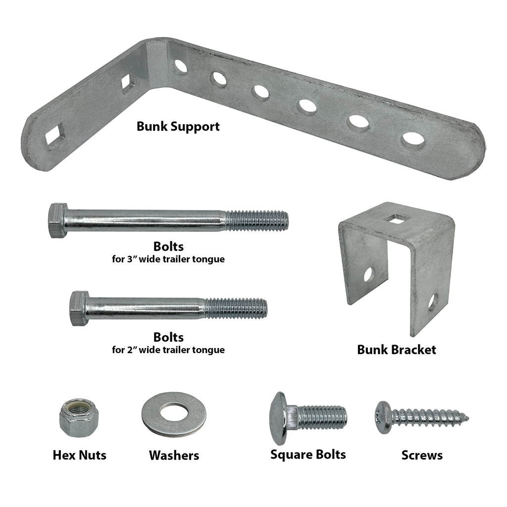 Galvanized Bunk Support and Bracket Assembly for Jon Boat - Bunk Not I ...