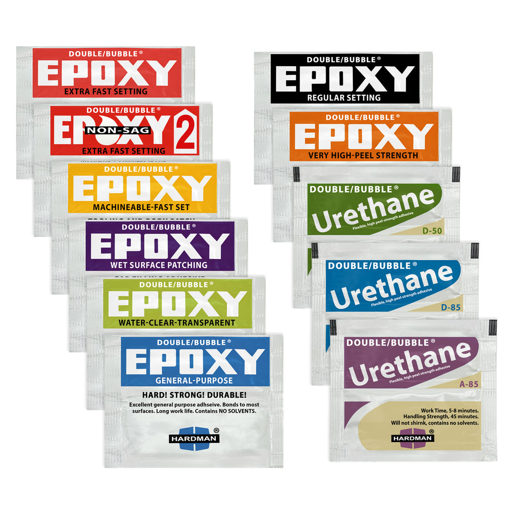 Hardman Double Bubble Multipack Epoxy Urethane Set - 11 Types ...