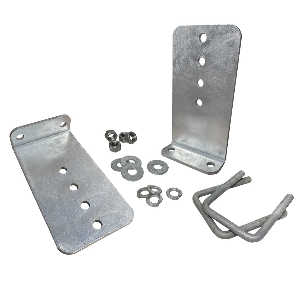 10" Galvanized L-Type Bunk Bracket Kit for Boat Trailer, fits 3x3 Cros ...