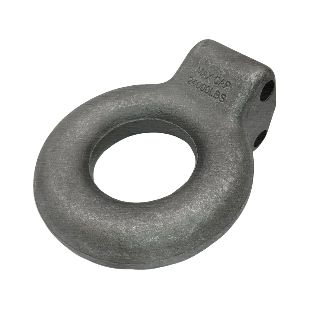 Raw Steel Pintle Hitch Lunette Eye Ring - 24,000 lbs, 3 inch ID - for ...
