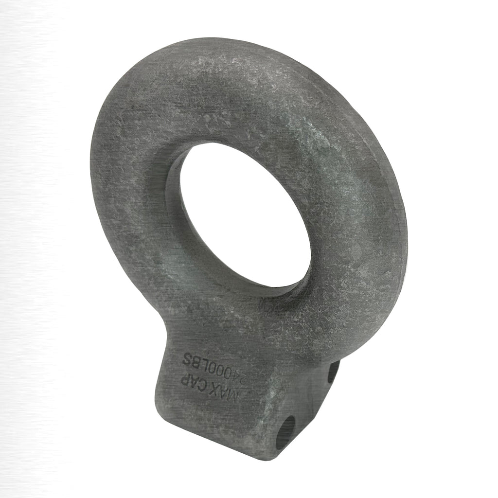 Raw Steel Pintle Hitch Lunette Eye Ring - 24,000 lbs, 3 inch ID - for ...