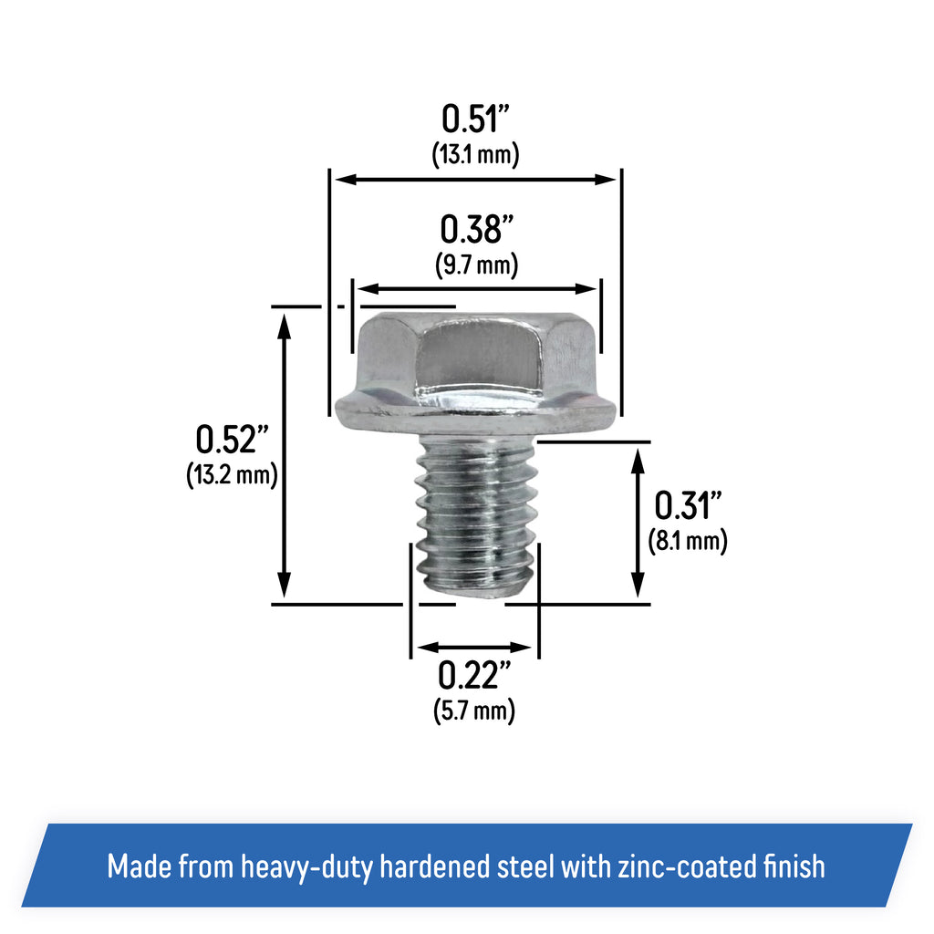 Recoil Starter Bolts 6x10 for Honda GX Series Engines - 90008-ZE2-003 ...