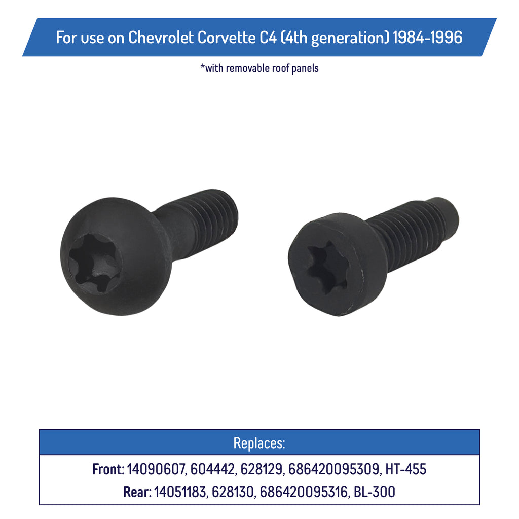 Removable Roof Top Panel Hold Down Bolts for Corvette C4 84-96 ...
