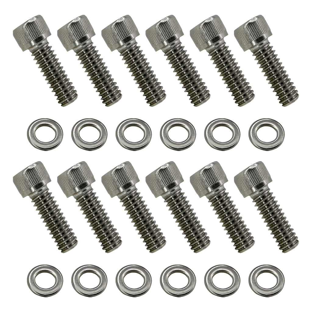 SBF Stainless Steel Valve Cover Bolt Kit for Ford Small Block - 260, 2 ...