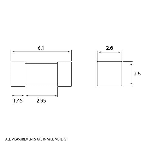 SMT SMD 1808 Fuse 250mA-15A - Fast Acting Ceramic Surface Mount 2410 F ...