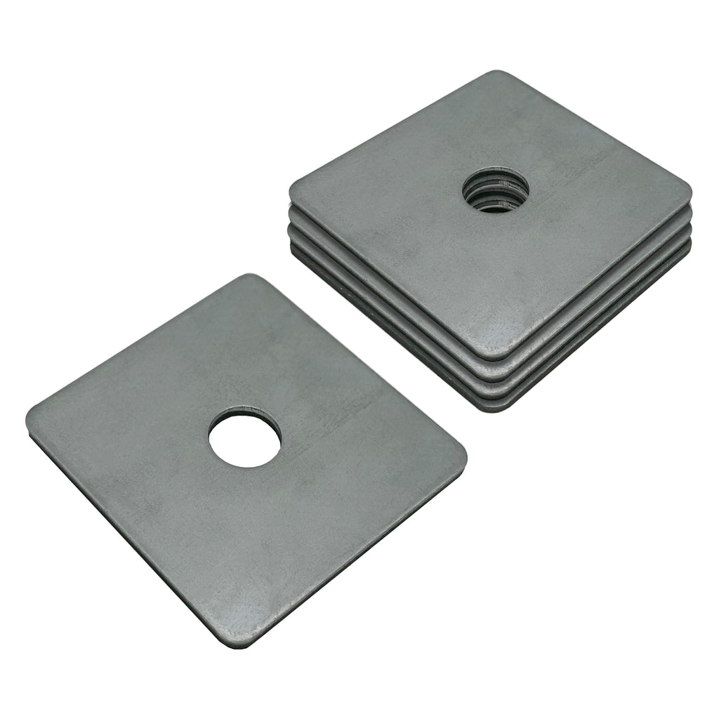 3" Square Washer Plate, Strut Channel Bearing Plate - Heavy Duty, Zinc ...
