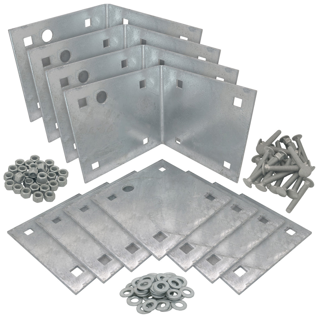 Dock Inside Corner Kit with Hardware, 4 Inside Corners and 8 Backer ...