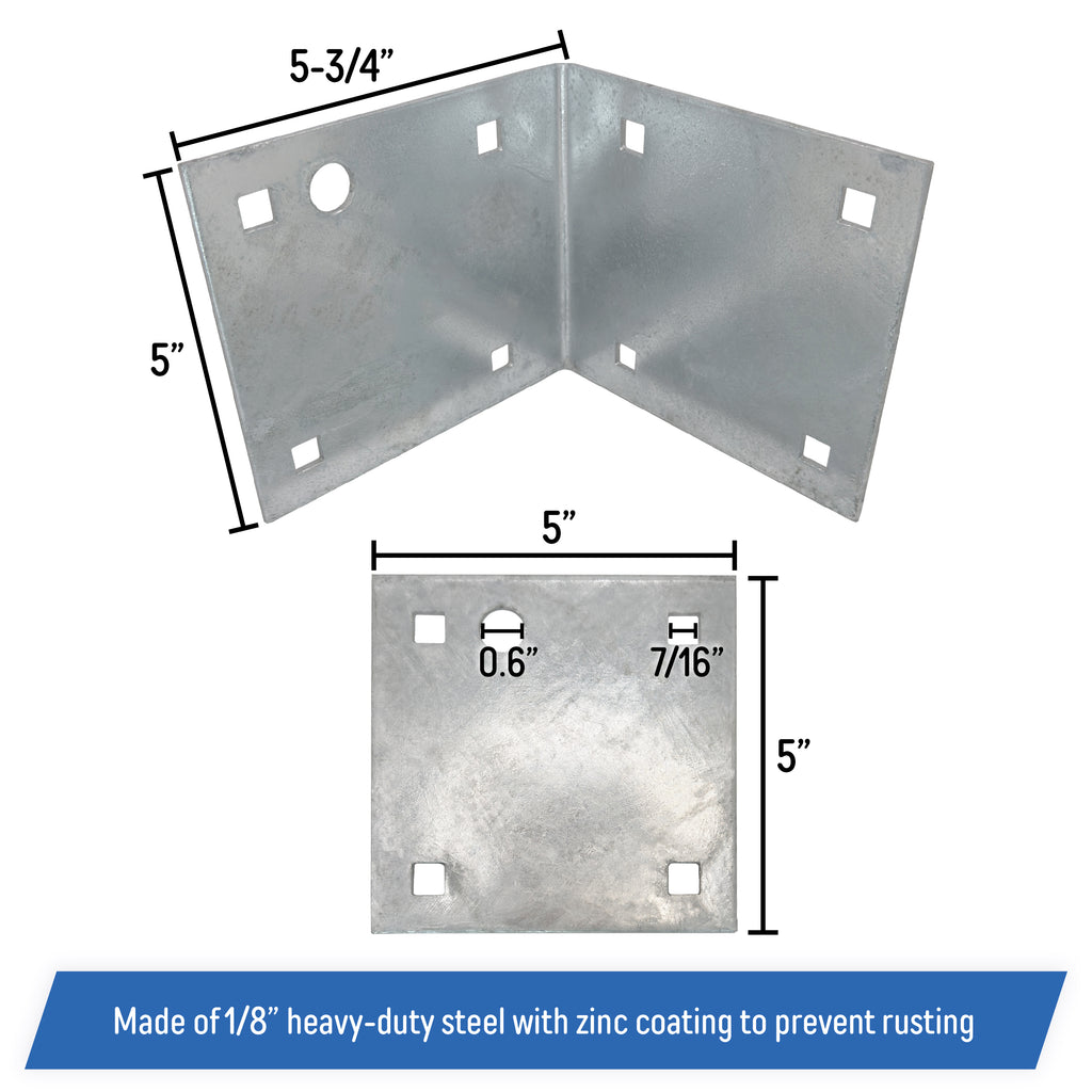 Dock Inside Corner Kit with Hardware, 4 Inside Corners and 8 Backer ...