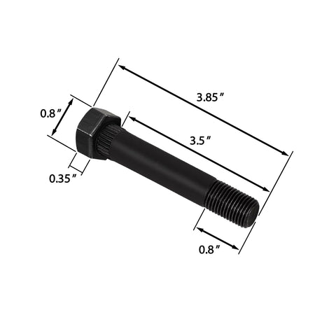 Trailer Leaf Spring Shackle 9/16" -18 x 3-1/2" Bolt & Lock Nut Set for ...