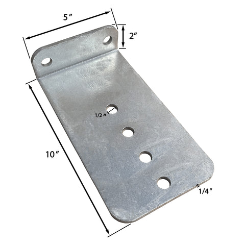 10" Galvanized L-Type Boat Trailer Bunk Bracket, Heavy Duty ...