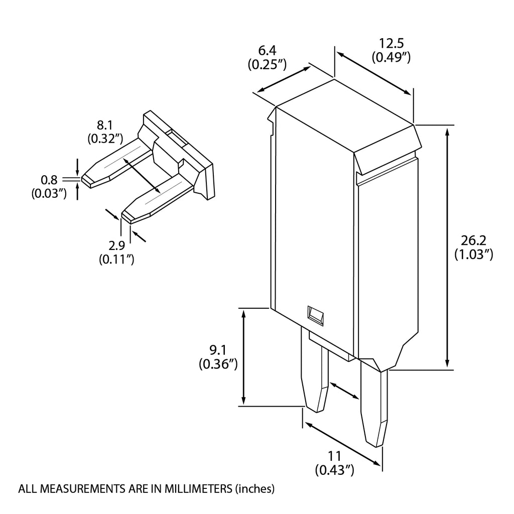 Auto Reset Mini ATM Circuit Breaker Fuse 5A-30A for Automotive Marine ...