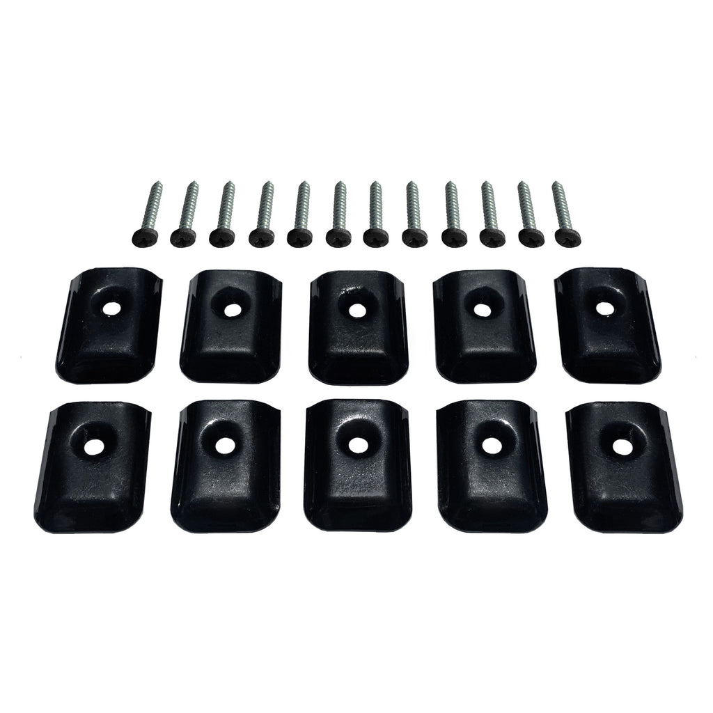 Black RV Camper Trailer Aluminum Extrusion Flat End Cap for Vinyl Trim ...