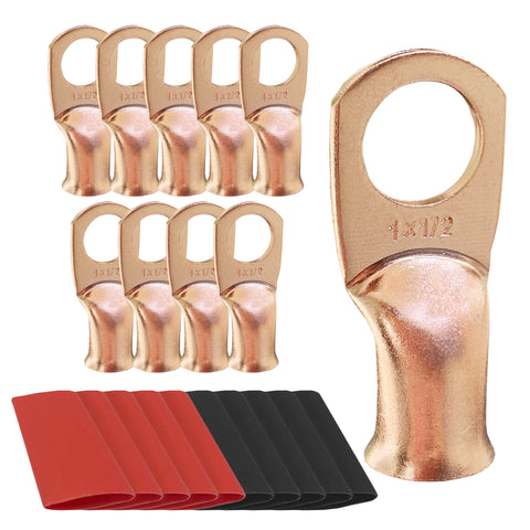 Battery Lugs, Copper Wire Lugs, Heavy Duty Battery Cable Ends, Tubular ...