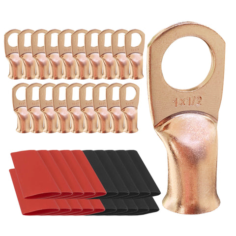 Battery Lugs, Copper Wire Lugs, Heavy Duty Battery Cable Ends, Tubular ...