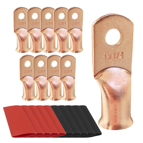 Battery Lugs, Copper Wire Lugs, Heavy Duty Battery Cable Ends, Tubular ...