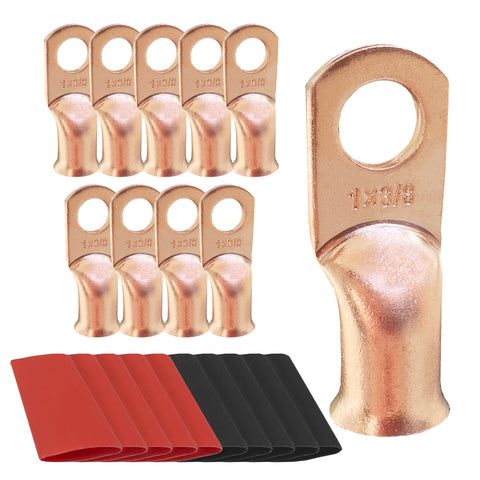 Battery Lugs, Copper Wire Lugs, Heavy Duty Battery Cable Ends, Tubular ...