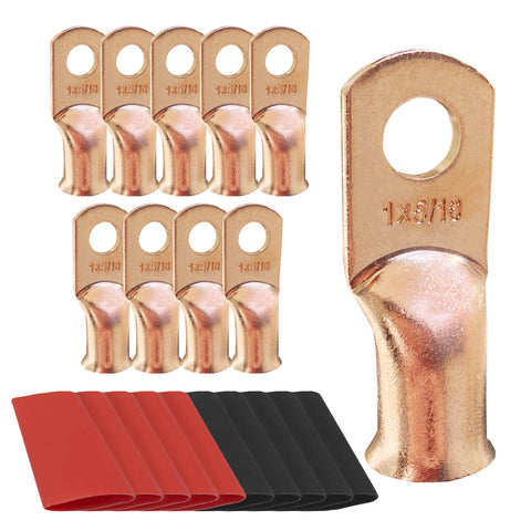 Battery Lugs, Copper Wire Lugs, Heavy Duty Battery Cable Ends, Tubular ...