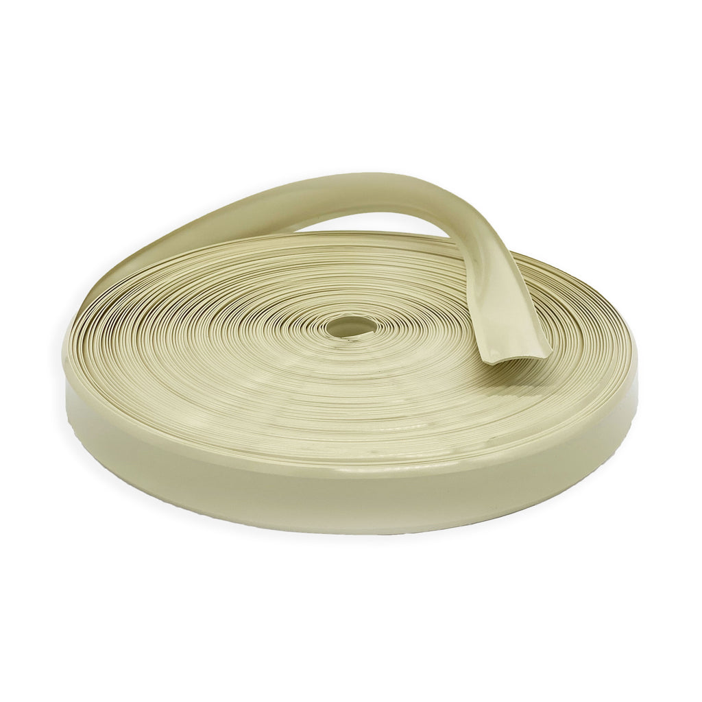 1 inch BEIGE Vinyl Trim Molding Screw Cover RV Boat Camper Trailer ...