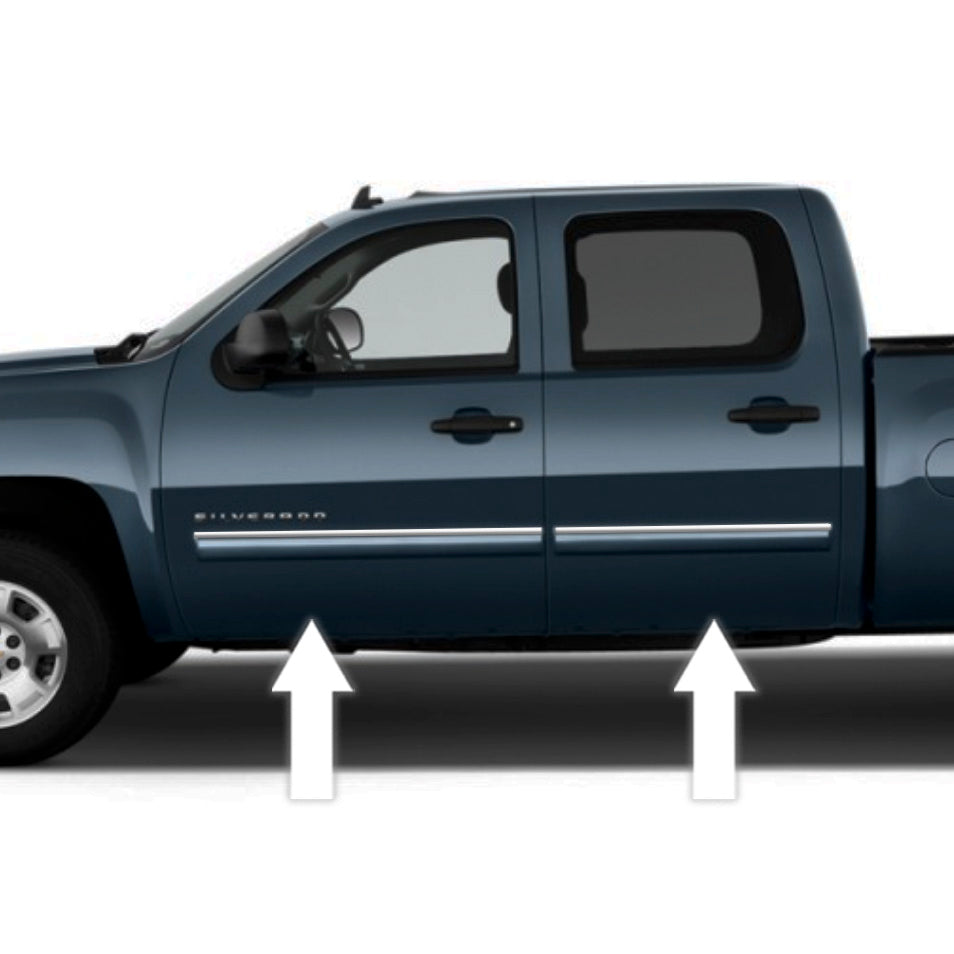 2007-2013 Chevy Silverado Chrome Side Door Trim Molding – Automotive ...