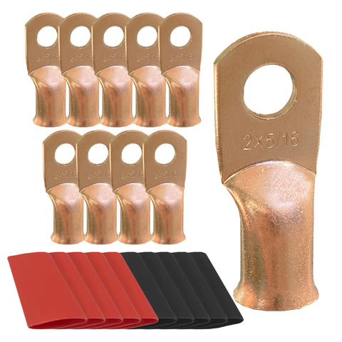 Battery Lugs, Copper Wire Lugs, Heavy Duty Battery Cable Ends, Tubular ...