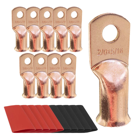 Battery Lugs, Copper Wire Lugs, Heavy Duty Battery Cable Ends, Tubular ...