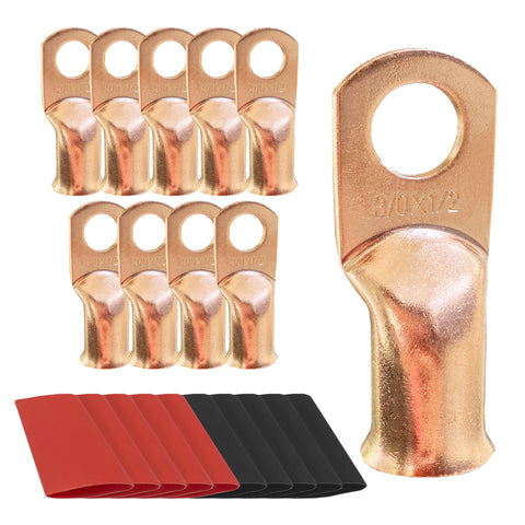 Battery Lugs, Copper Wire Lugs, Heavy Duty Battery Cable Ends, Tubular ...