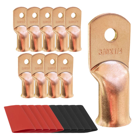 Battery Lugs, Copper Wire Lugs, Heavy Duty Battery Cable Ends, Tubular ...