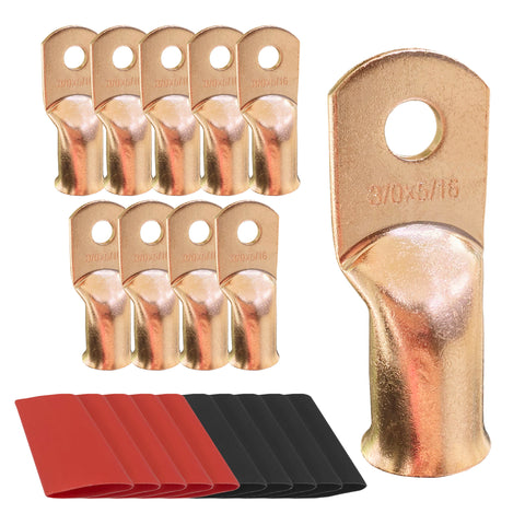 Battery Lugs, Copper Wire Lugs, Heavy Duty Battery Cable Ends, Tubular ...