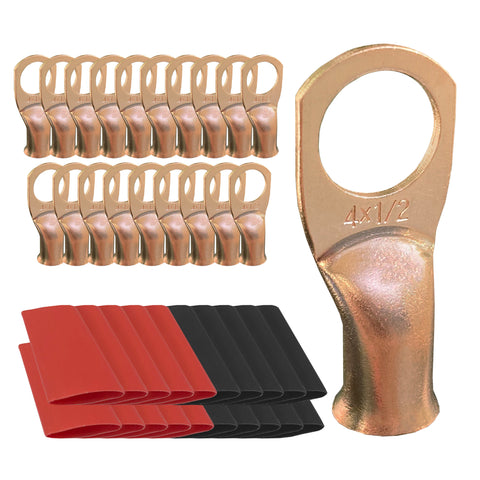 Battery Lugs, Copper Wire Lugs, Heavy Duty Battery Cable Ends, Tubular ...