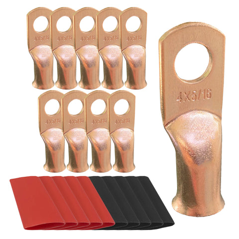 Battery Lugs, Copper Wire Lugs, Heavy Duty Battery Cable Ends, Tubular – Automotive Authority