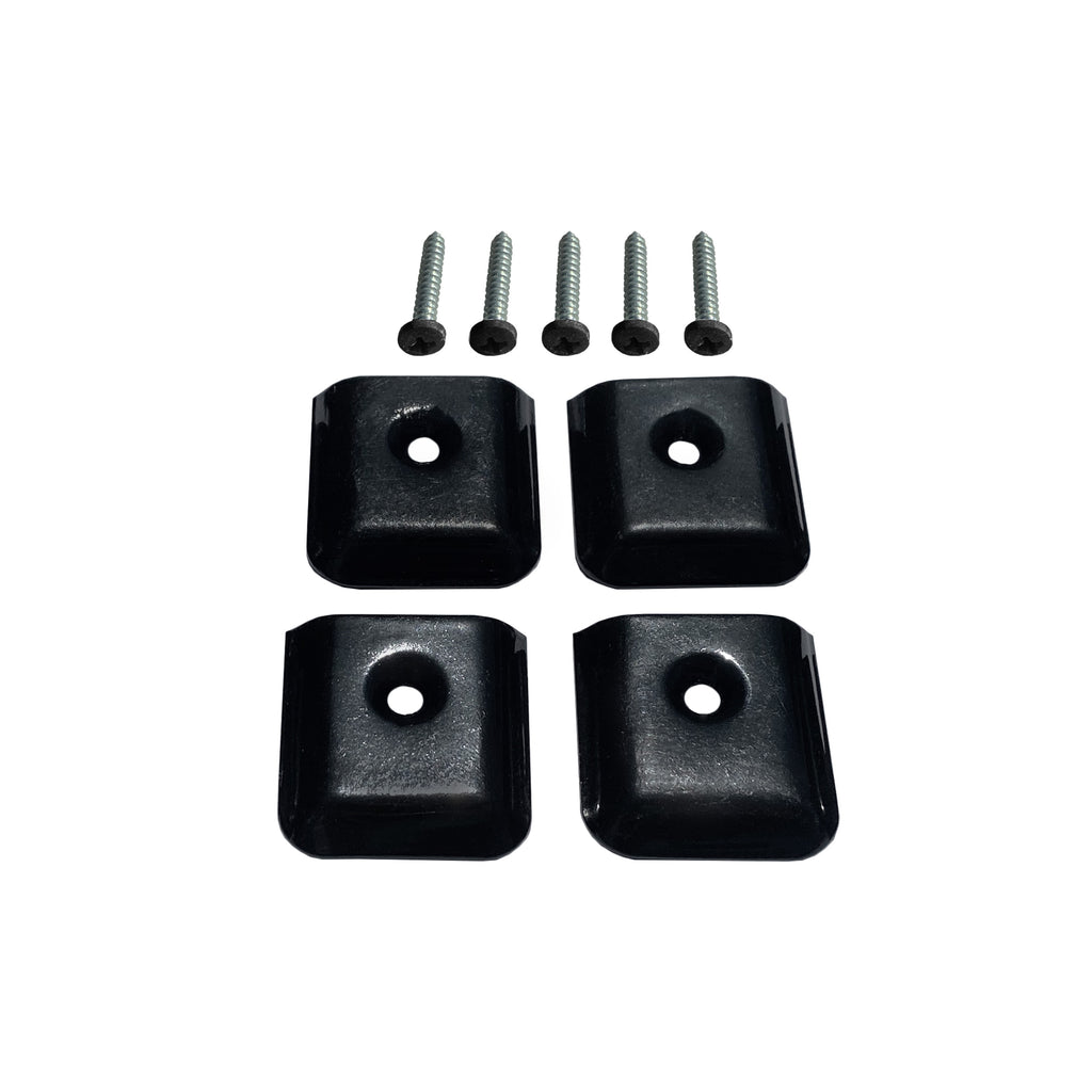 Black RV Camper Trailer Aluminum Extrusion Flat End Cap for Vinyl Trim ...