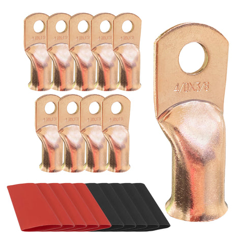 Battery Lugs, Copper Wire Lugs, Heavy Duty Battery Cable Ends, Tubular – Automotive Authority