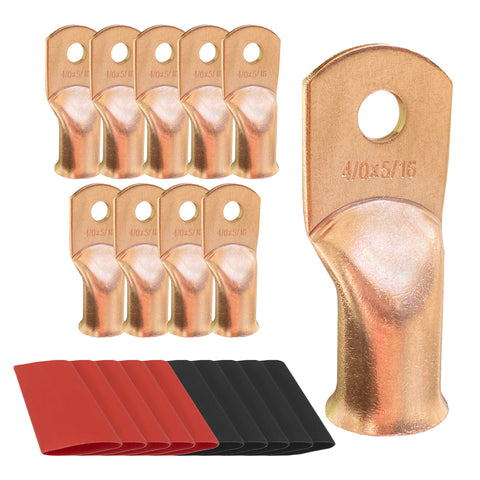 Battery Lugs, Copper Wire Lugs, Heavy Duty Battery Cable Ends, Tubular ...