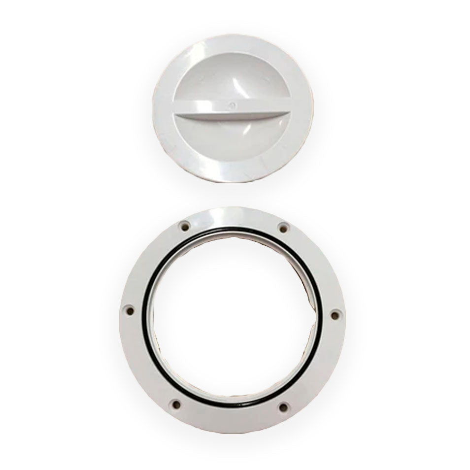 4" White Round Access Hatch Cover for RV Marine Boat - Valterra ...