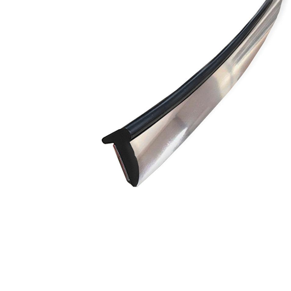 5/8" Chrome Wheel Well Trim Molding with Black Lip – Automotive Authority