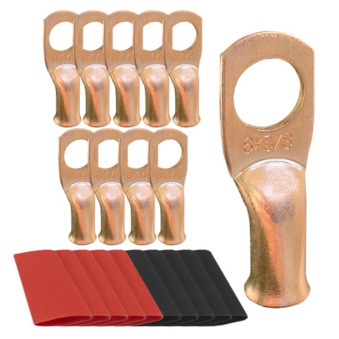 Battery Lugs, Copper Wire Lugs, Heavy Duty Battery Cable Ends, Tubular ...