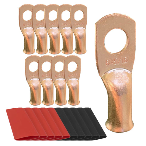 Battery Lugs, Copper Wire Lugs, Heavy Duty Battery Cable Ends, Tubular – Automotive Authority